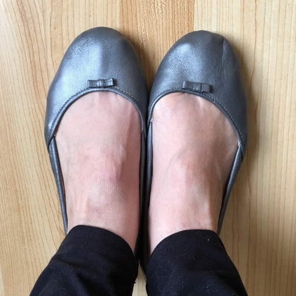 Bloch | Shoes | Bloch Folding Silver Ballet Slippers Flats | Poshmark
